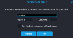Create Enemy Data Table - Core Academy